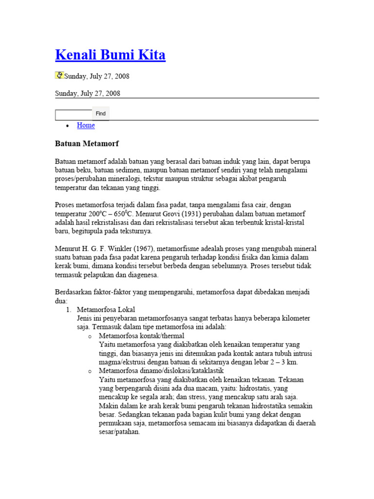 Kenali Bumi Kita | PDF | Sains & Matematika