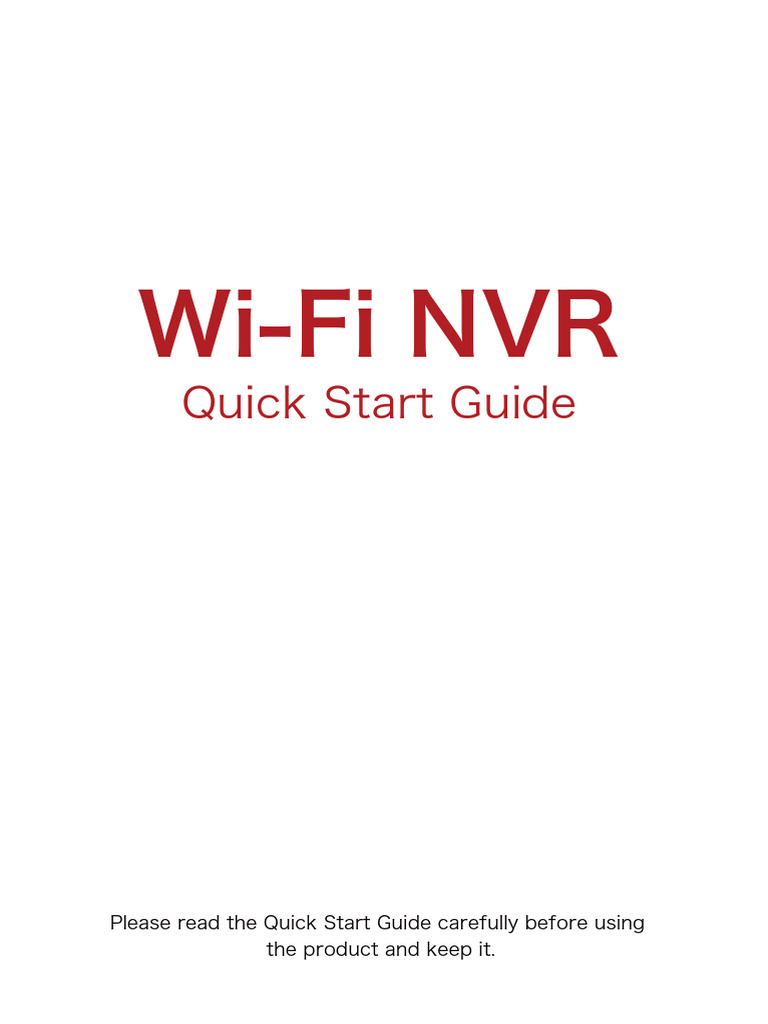 Wi-Fi NVR Quick Start Guide BD | PDF | Wi Fi | Computer Network