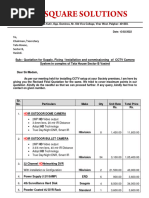 Quotation For SUpply and Installation of CCTV System | PDF | Cable ...