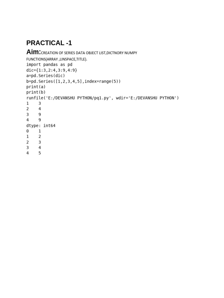 Practical - 1 Aim | Download Free PDF | Computer Data | Software Development