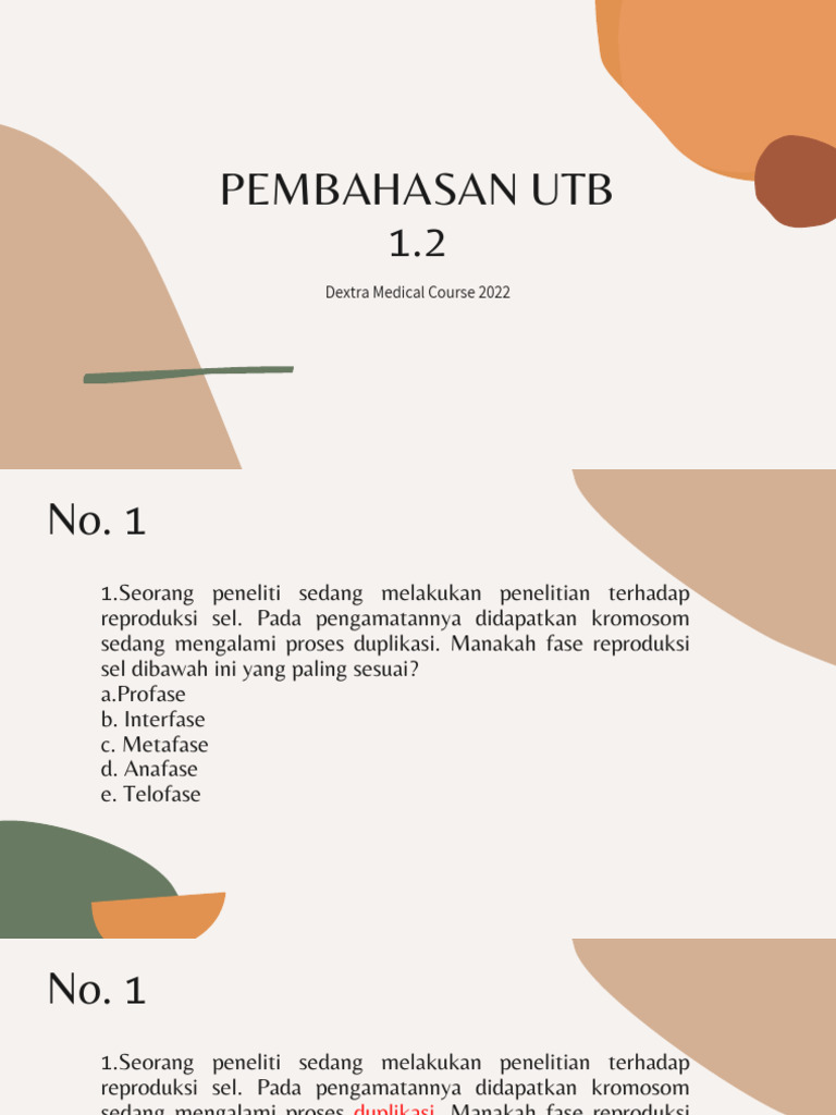 Pembahasan Utb 1.2 | PDF