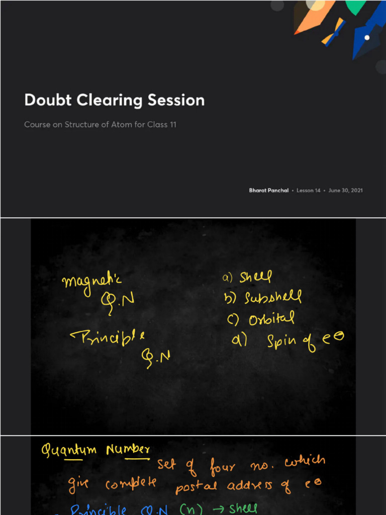 Doubt Clearing Session | PDF