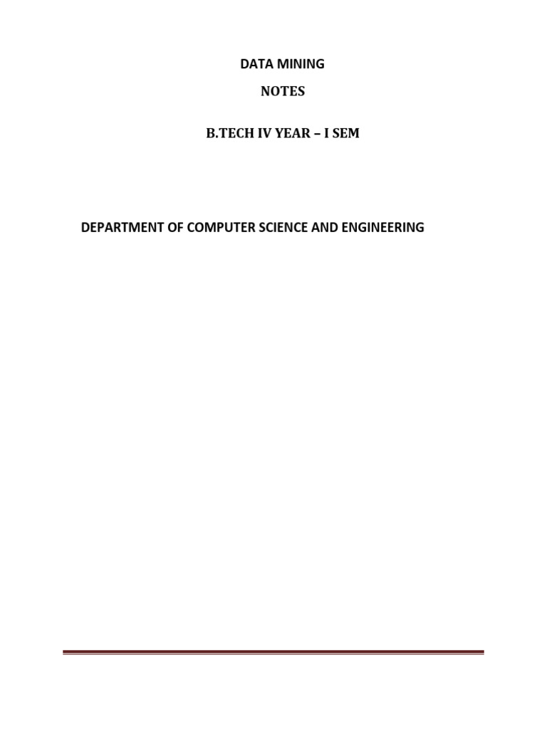DATA MINING unit 1 | PDF | Data Mining | Databases