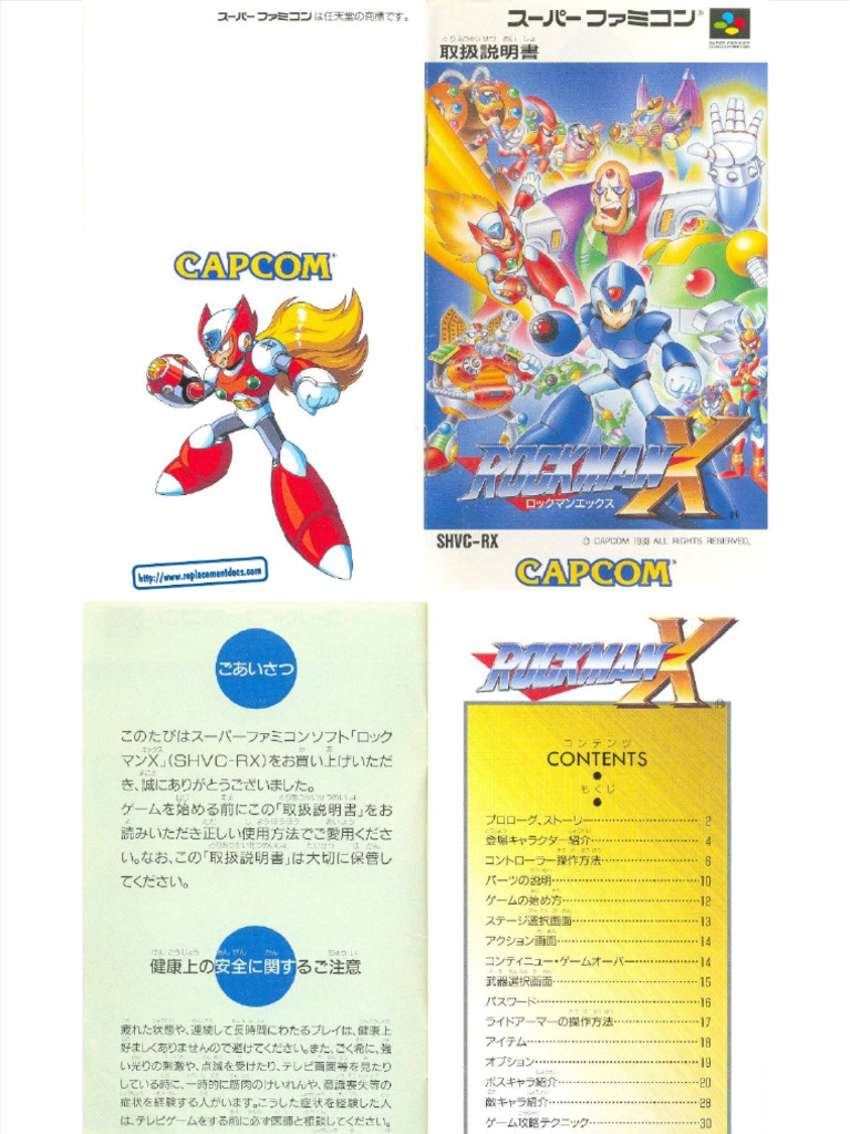 Dokumen - Tips - Rockman X Manual Snes | PDF