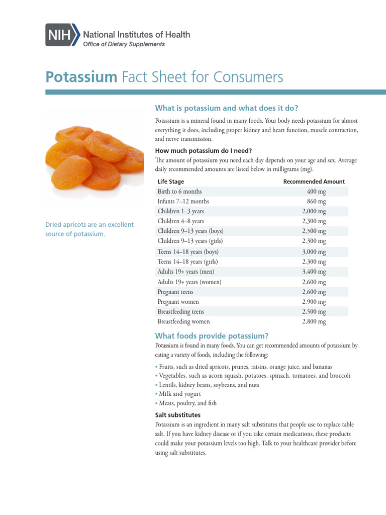 Potassium Consumer | PDF | Potassium | Chemistry