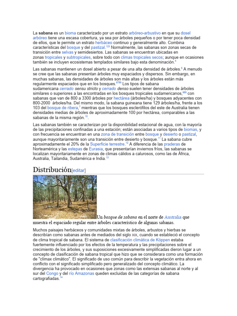 SABANA | PDF | Sabana | Clima