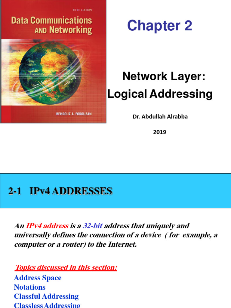CH2 Network Addressing | Download Free PDF | I Pv6 | Computer Engineering