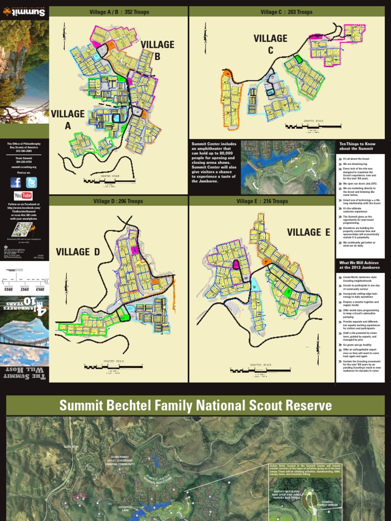 Summit Map and Villages 9-19-11 | PDF | Outdoor Recreation | Scouting