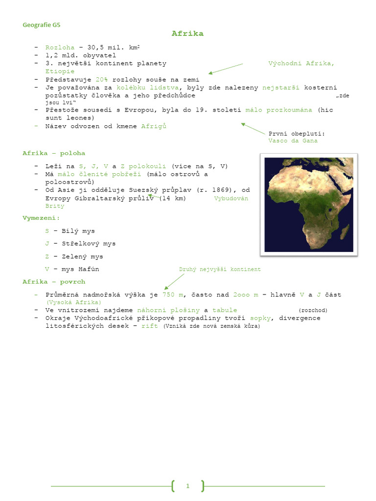 Afrika - Geografie | PDF