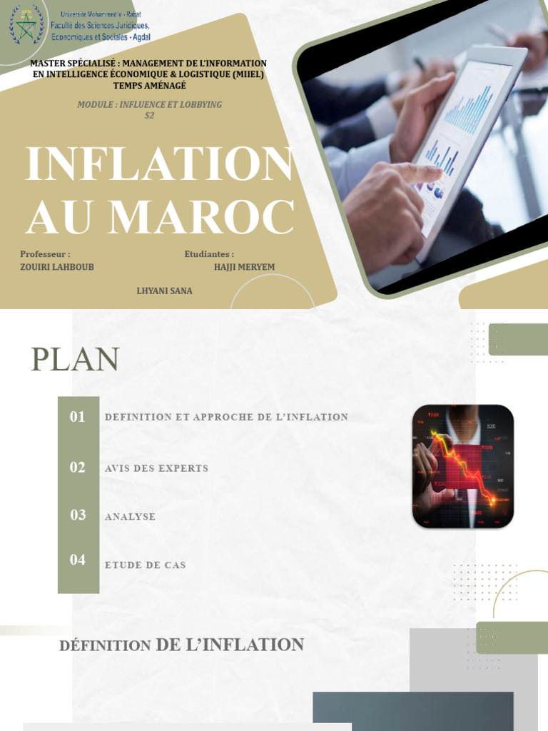 Exposé Inflation Au Maroc | PDF | Inflation | Maroc