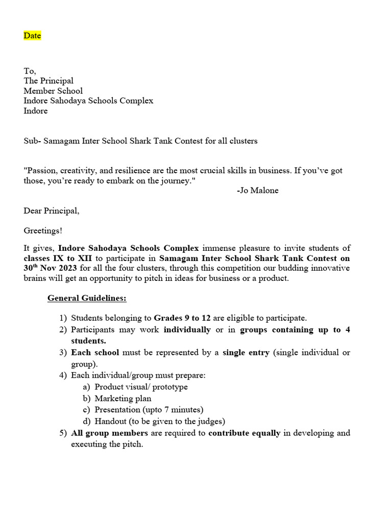 Shark Tank Invite Edited | PDF | Human Communication | Cognition