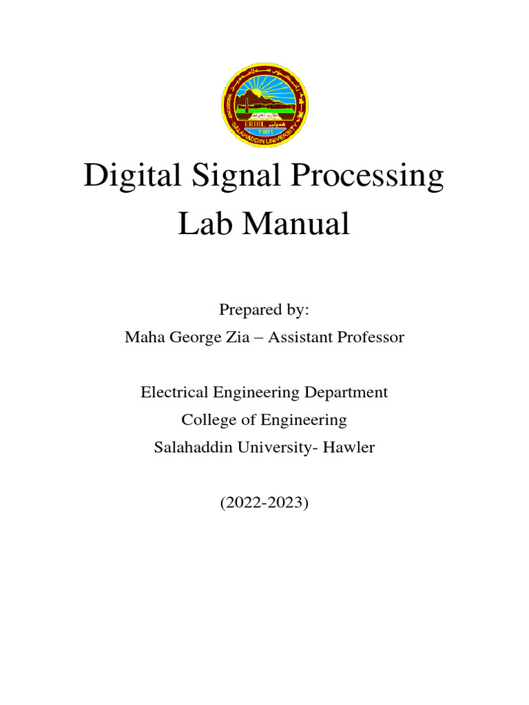 DSP Lab Manual | PDF | Fast Fourier Transform | Sampling (Signal Processing)