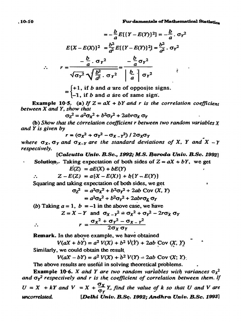Correlation | PDF | Variance | Teaching Mathematics