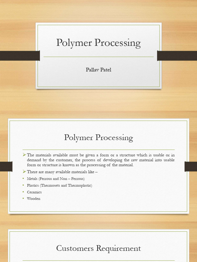 Polymer Processing | PDF