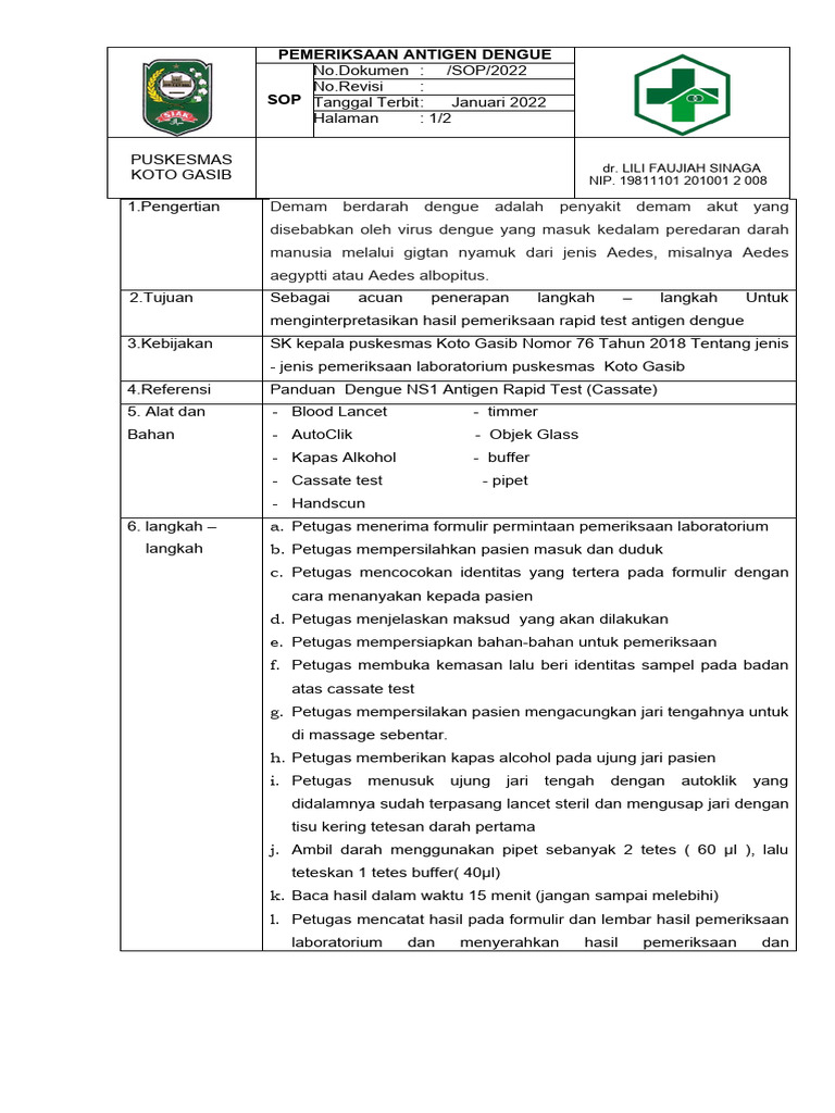 Contoh Daftar Tilik | PDF