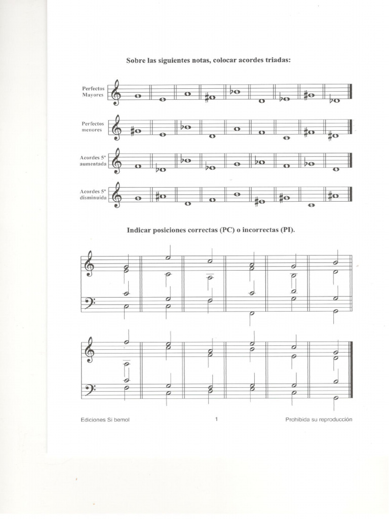 Compendio Armonia Razonada Ejercicios | PDF