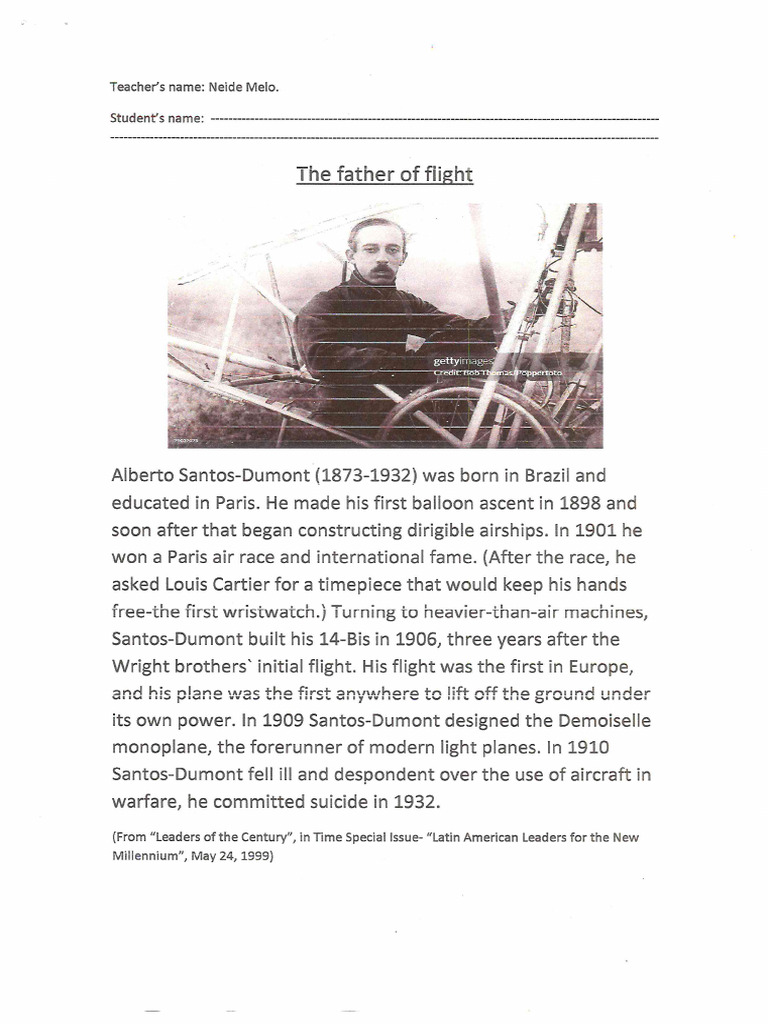 THE FATHER OF FLIGHT 2° ANO | PDF