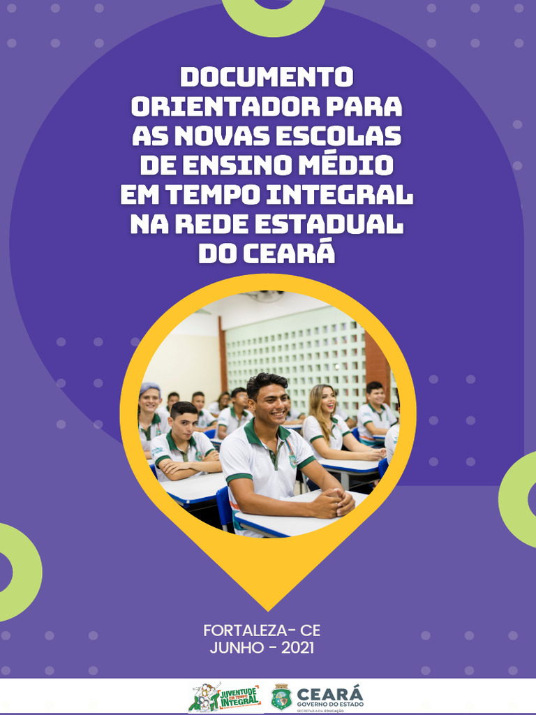 Documento Orientador para As Novas Escolas de Ensino Médio em Tempo ...