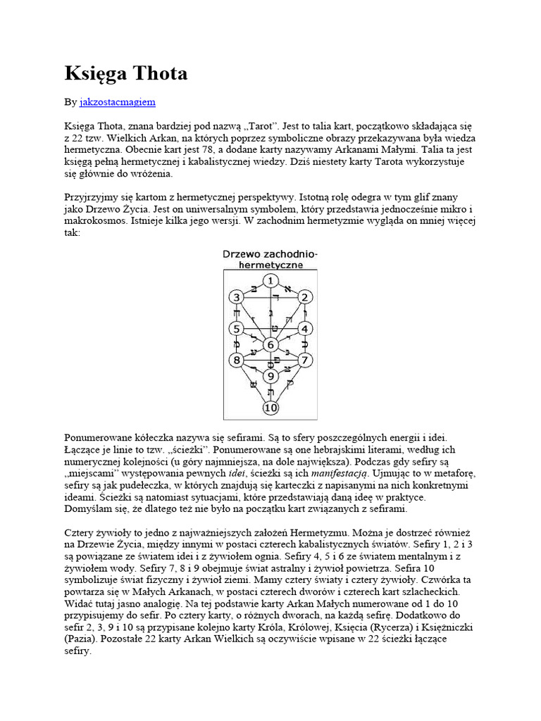Księga Thota-Artukul1 | PDF