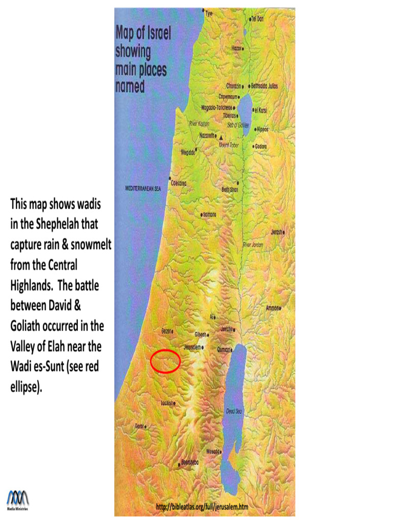 MAP-Israel-Wadis-Topographic | PDF