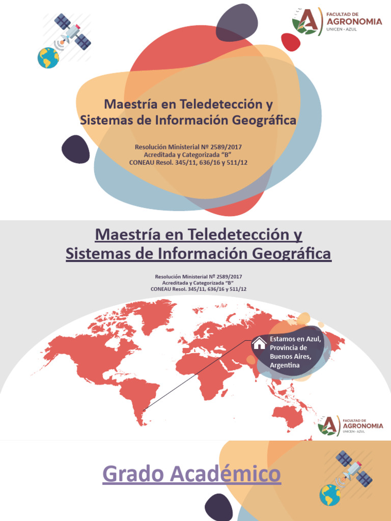 Maestría en Teledetección y SIG | PDF | Sensores remotos | Sistema de ...