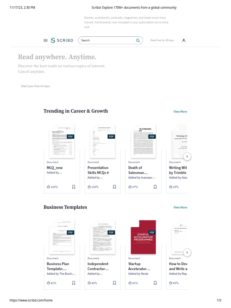 Scribd - Explore 170M+ Documents From A Global Community | PDF | Scribd
