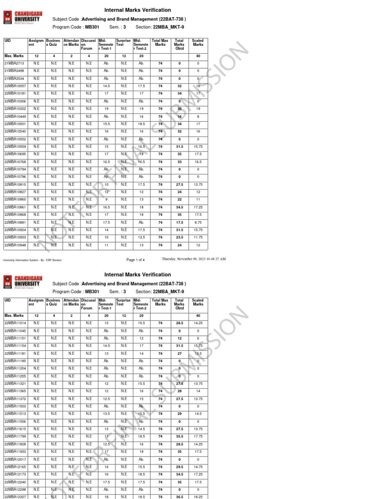 StudentInternalPrint-11 9 2023 | PDF