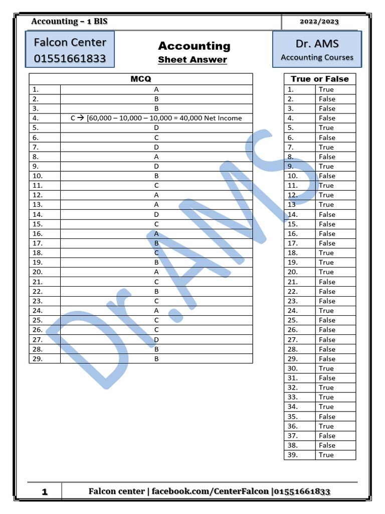 Accounting Sheet - 1BIS | PDF | Accounting | Financial Services
