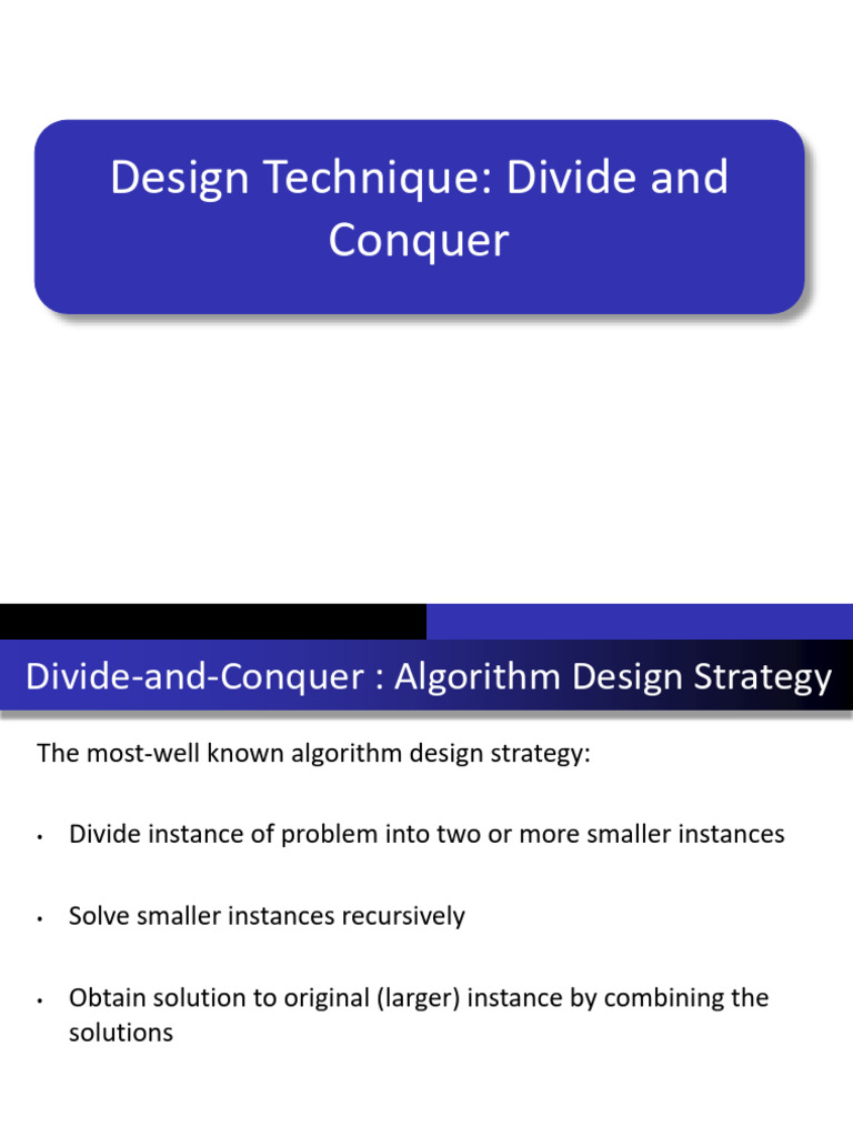 Divide and Conquer (1) | PDF | Linear Algebra | Applied Mathematics