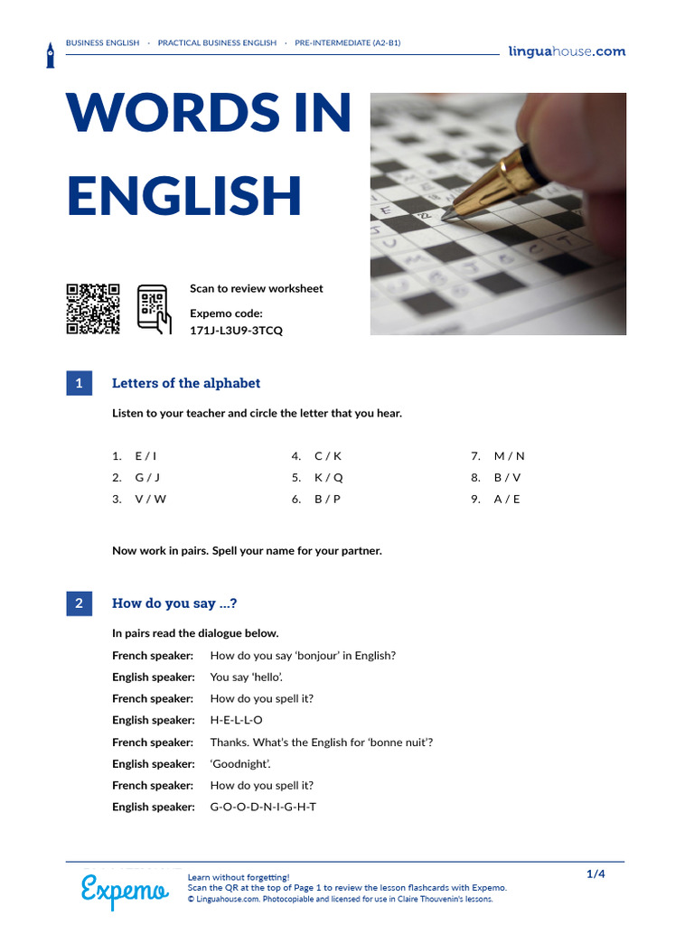 Words in English British English Student Ver2 | PDF | Part Of Speech | Noun