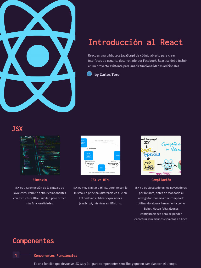 React Intro | PDF | Informática | Ingeniería de software React Intro | PDF | Informática | Ingeniería de software