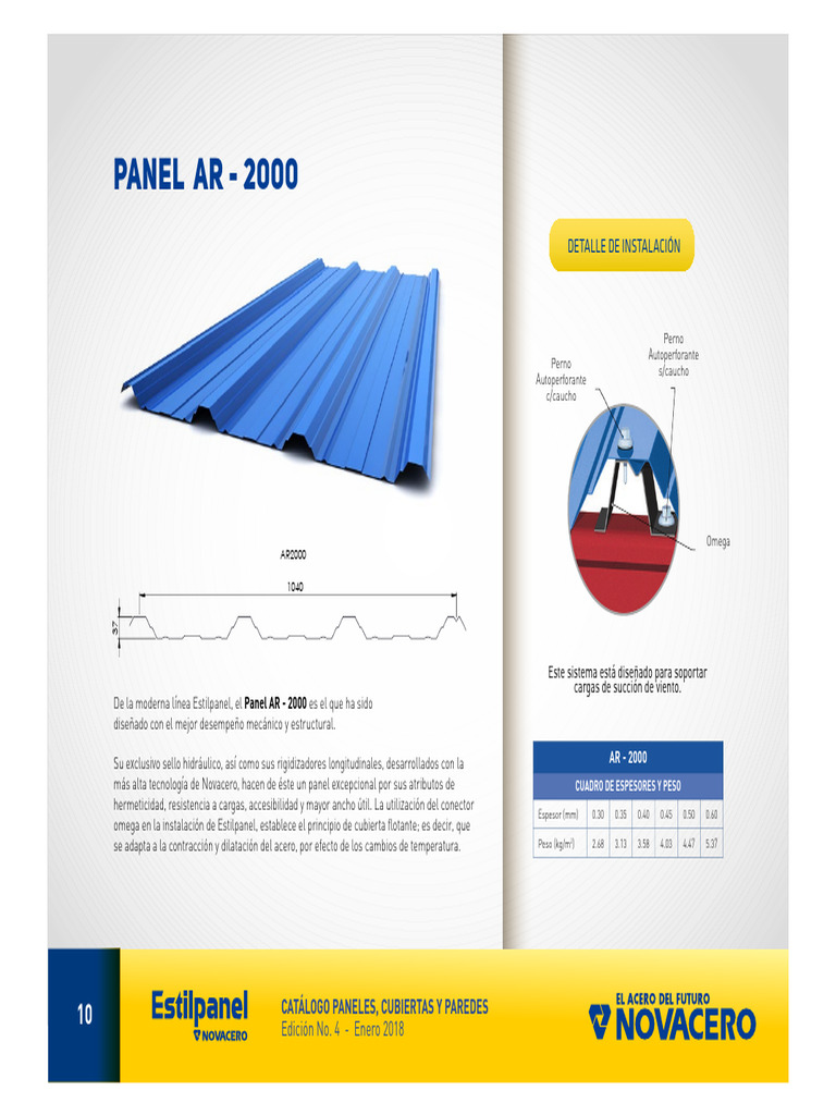 Estilpanel Ar 2000 | PDF | Materiales de construcción | Materiales