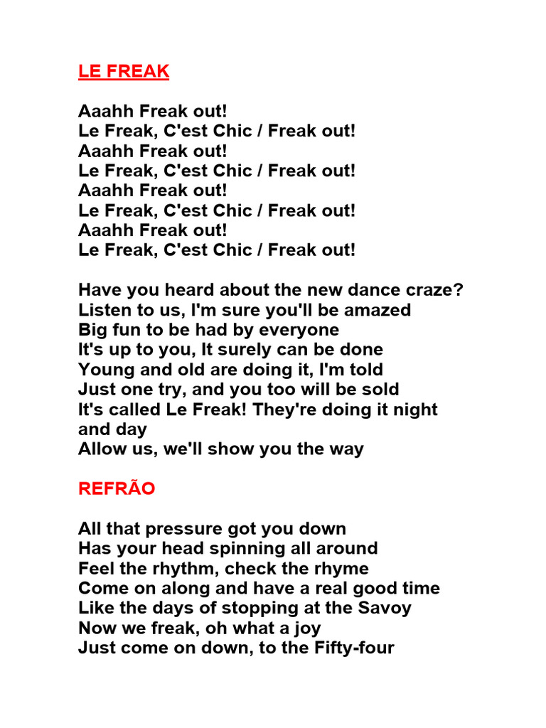 Le Freak 2 | PDF