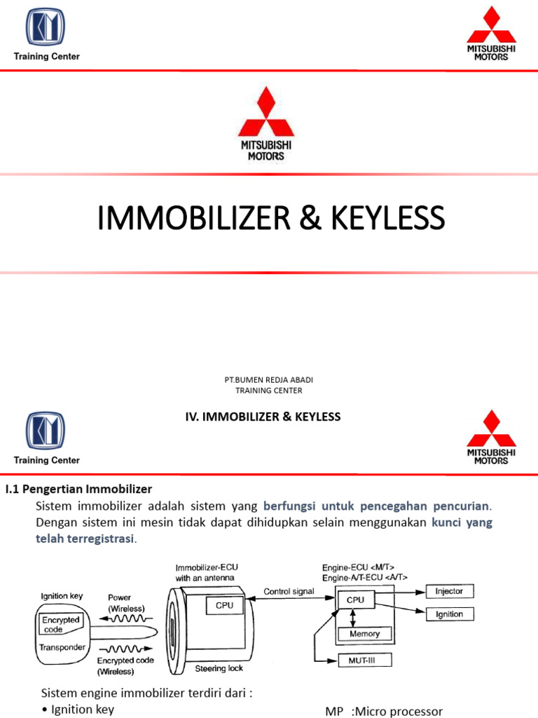M2E - Keyless Dan Immobilizer | PDF