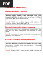 Contoh Footnone Dan Bodynote | PDF | Politik | Ilmu Sosial