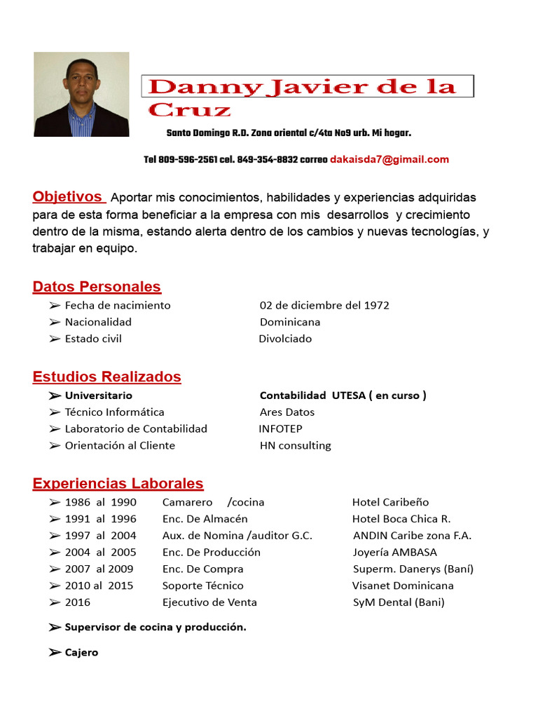 1.curriculum Danny | PDF