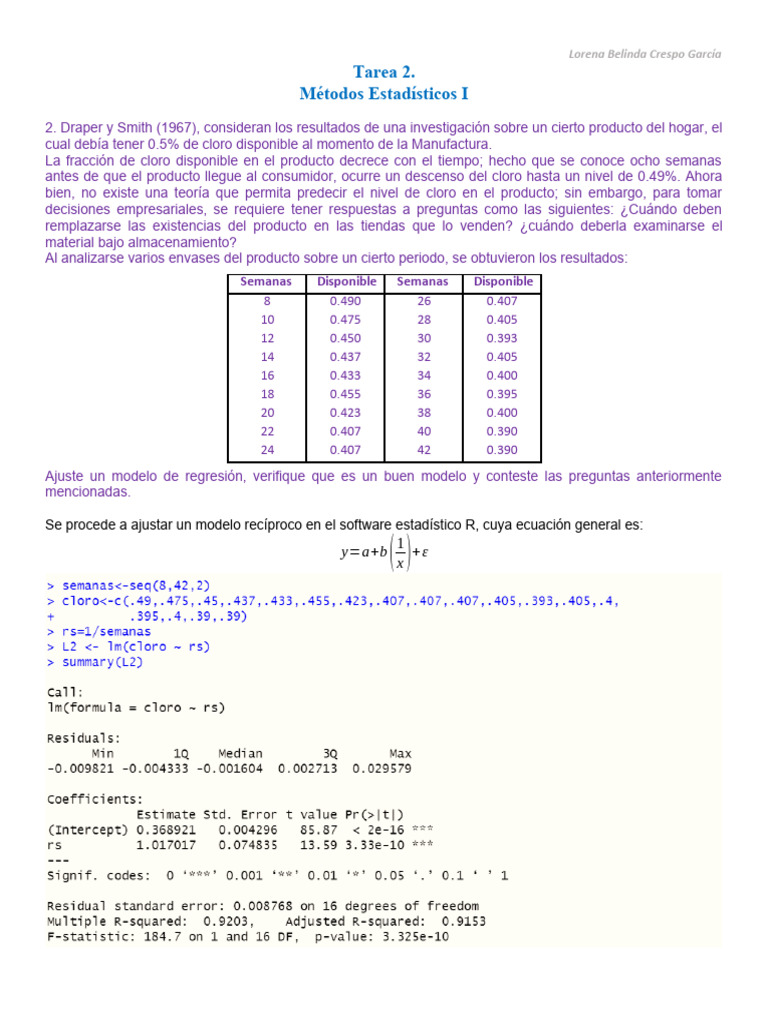 Concdentracion de Cloro en Un Producto | PDF | Distribución normal