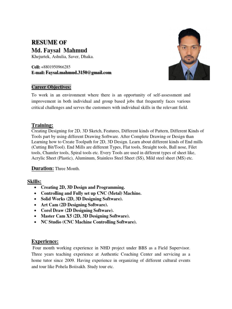 Resume of Faysal Cv... 2023 | PDF | Computing | Software
