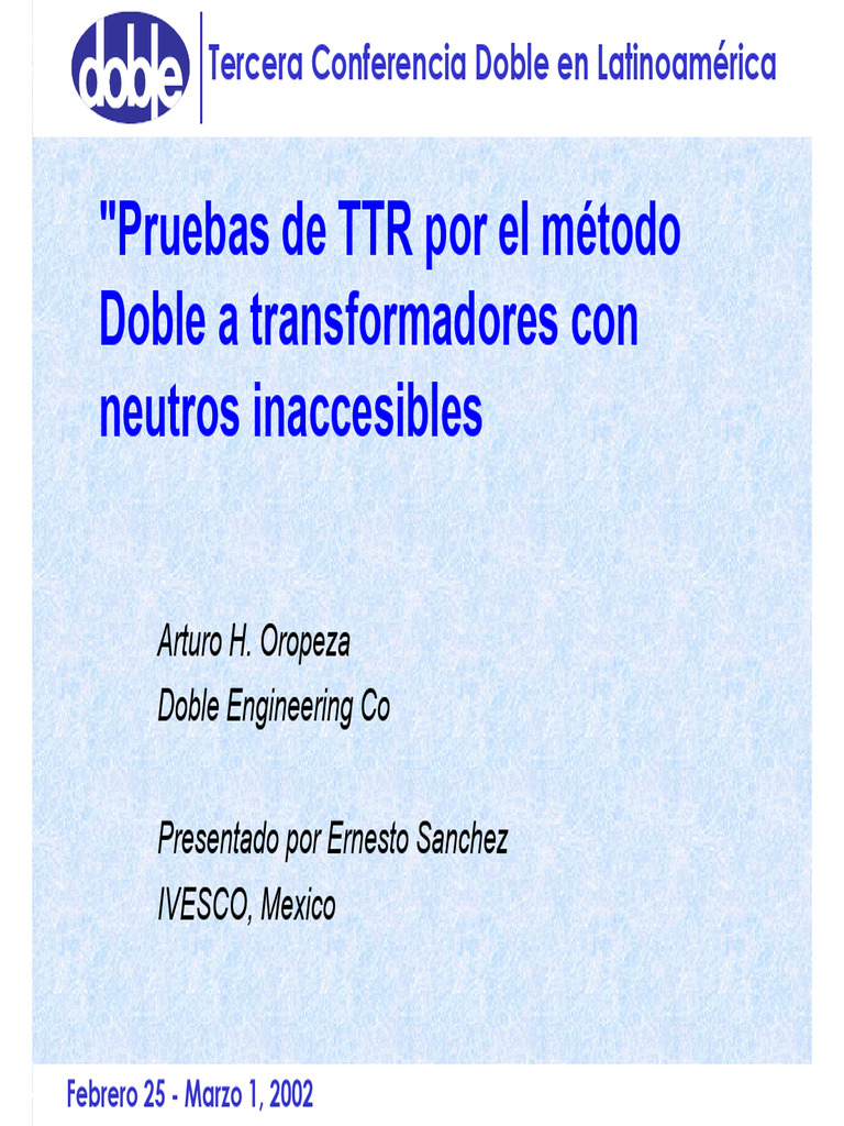 Ttr Paper | PDF | Transformador | Metrología