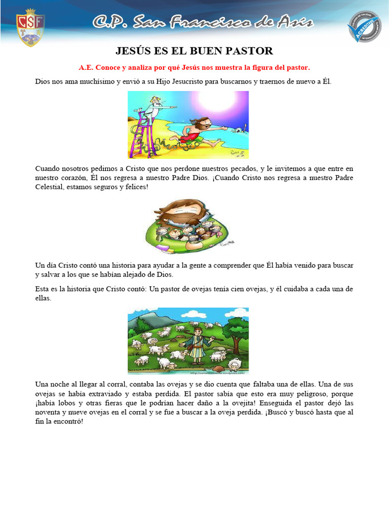 Jesus Es El Buen Pastor | PDF