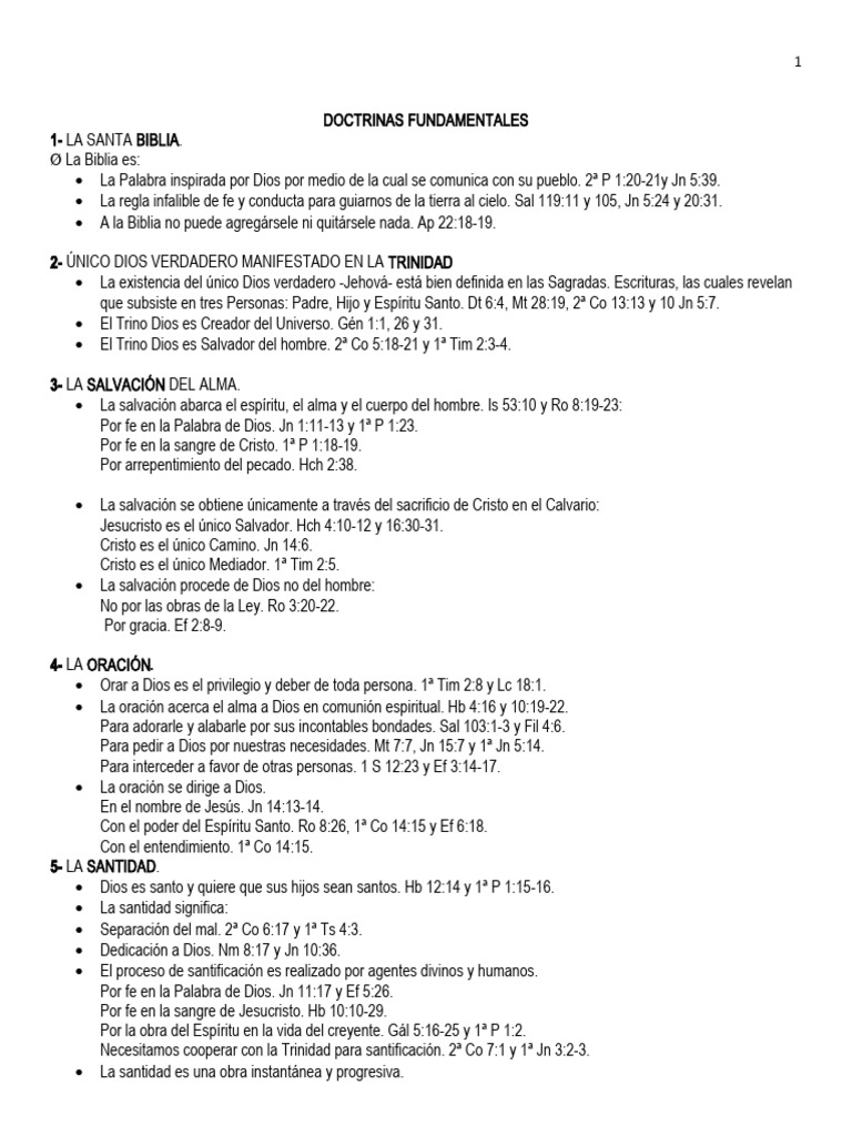 DOCTRINAS FUNDAMENTALES Jovenes | PDF | Salvación | Cristo (título)