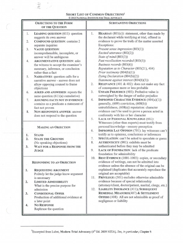 Common Objections | PDF