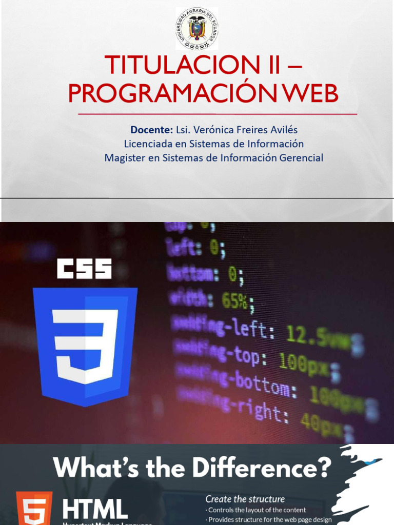 Clase 3 - CSS | PDF | HTML | Estándares web