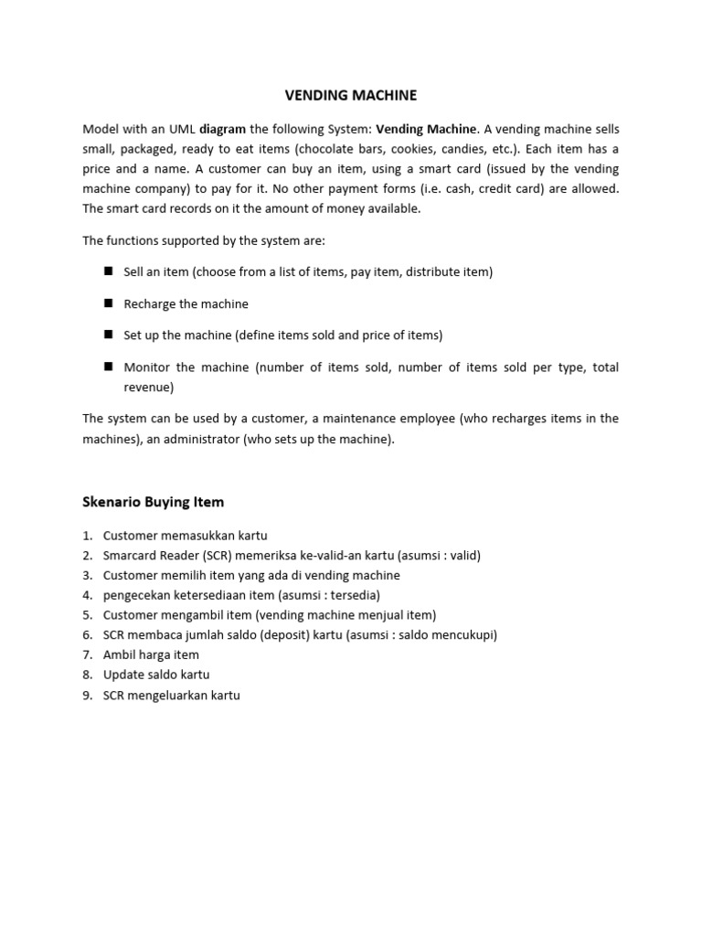 Vending Machine | PDF