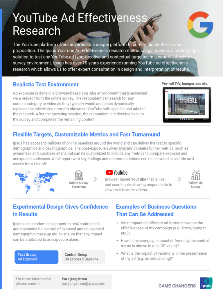 Ipsos YouTube Ad Effectiveness | PDF | You Tube | Business