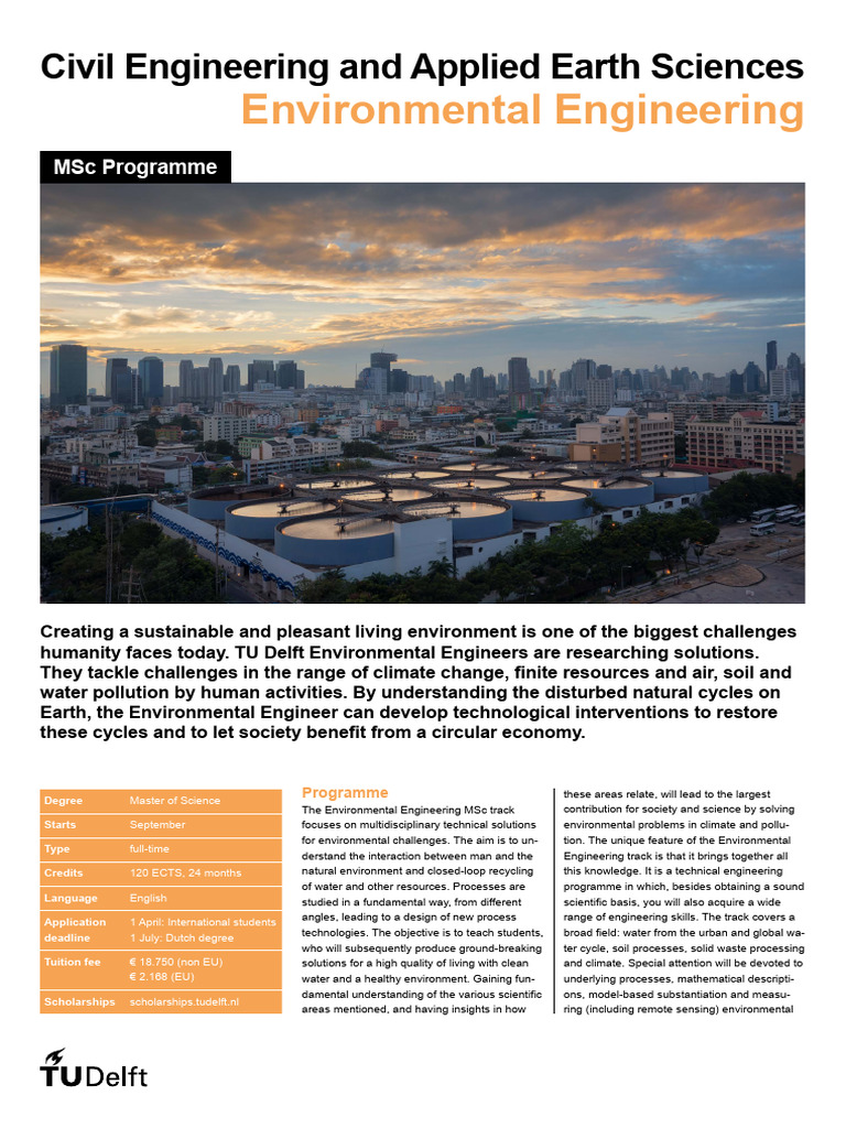CITG Environmental Engineering TU Delft | PDF | Engineering | Natural Environment