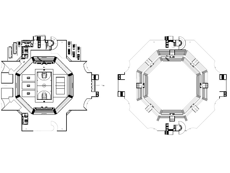 SPORTS ARENA - Floor Plan - Level 0-Model | PDF