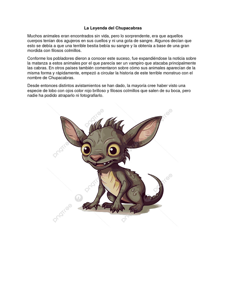 Descubre El Origen De La Misteriosa Leyenda Del Chupacabras – ALGEPX