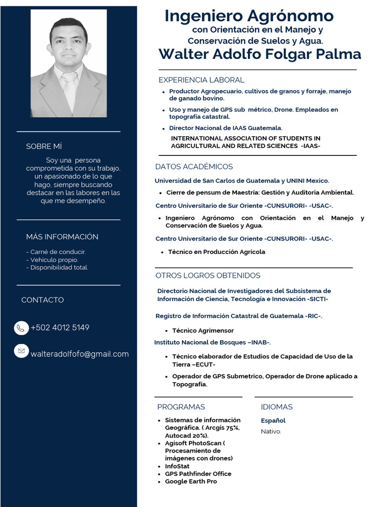 Walter Folgar Currículum | PDF