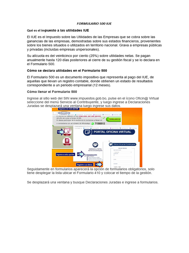 Formulario 500 | PDF | Impuestos | Contabilidad